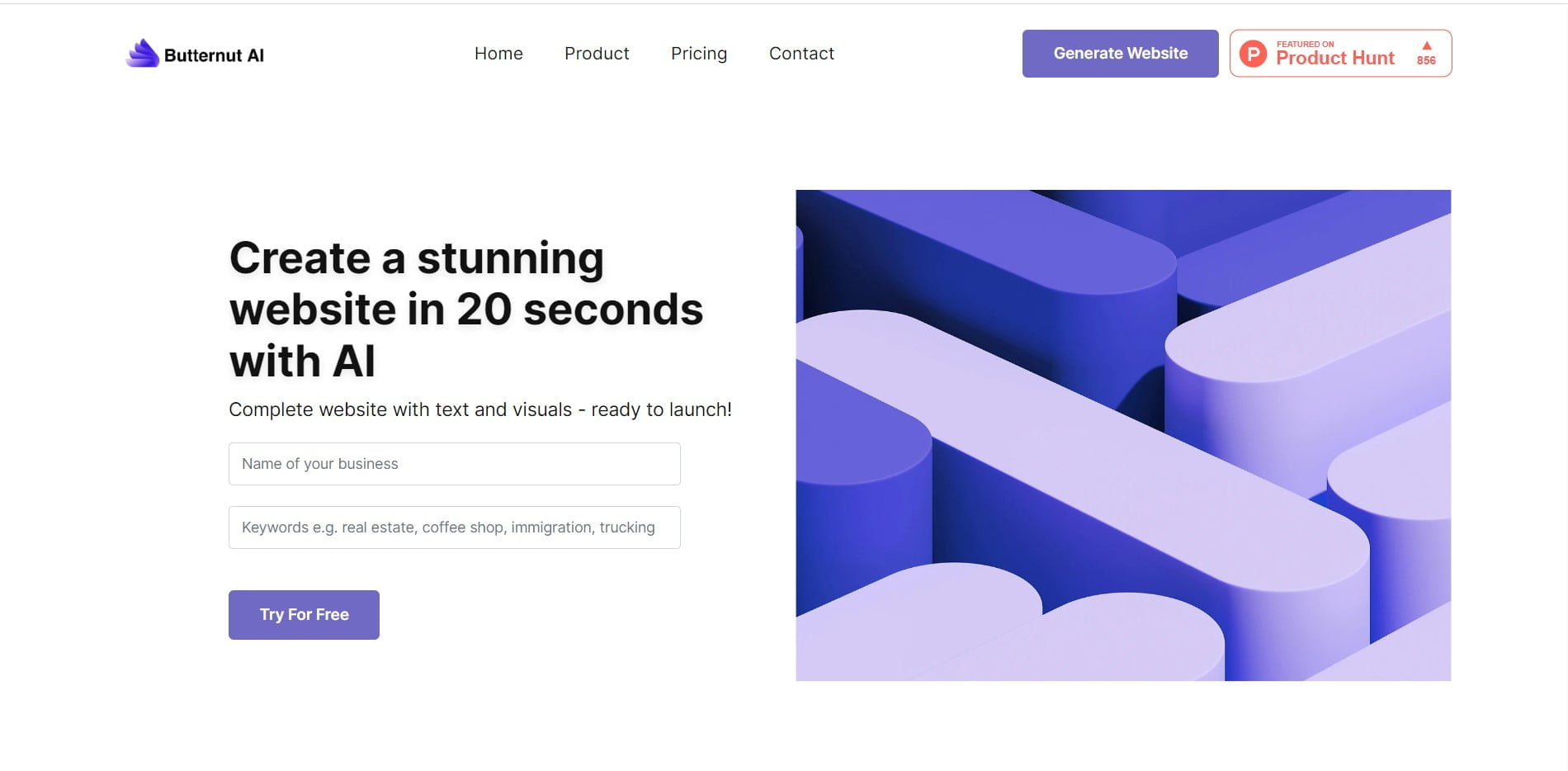 Butternut AI - Create AI Websites in 30 seconds - Trending AI Tools Butternut AI - Create AI Websites in 30 seconds - Trending AI Tools