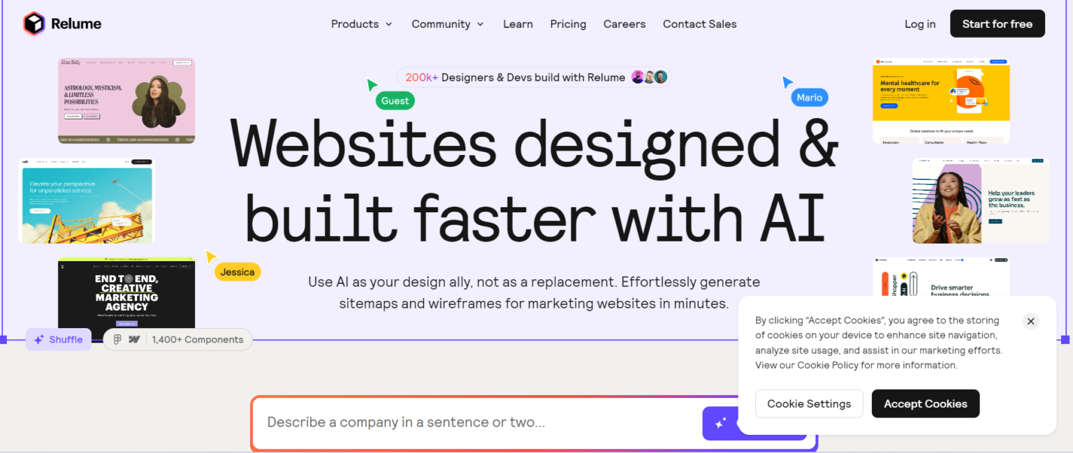 Relume: AI-Driven Website Design and Development