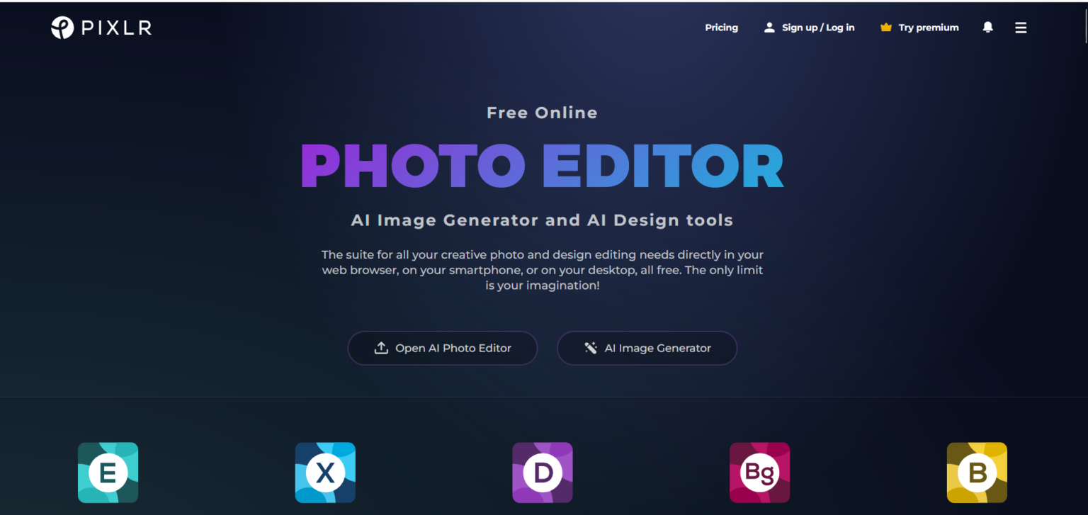 Pixlr: Free Online Photo Editor and Design Tool