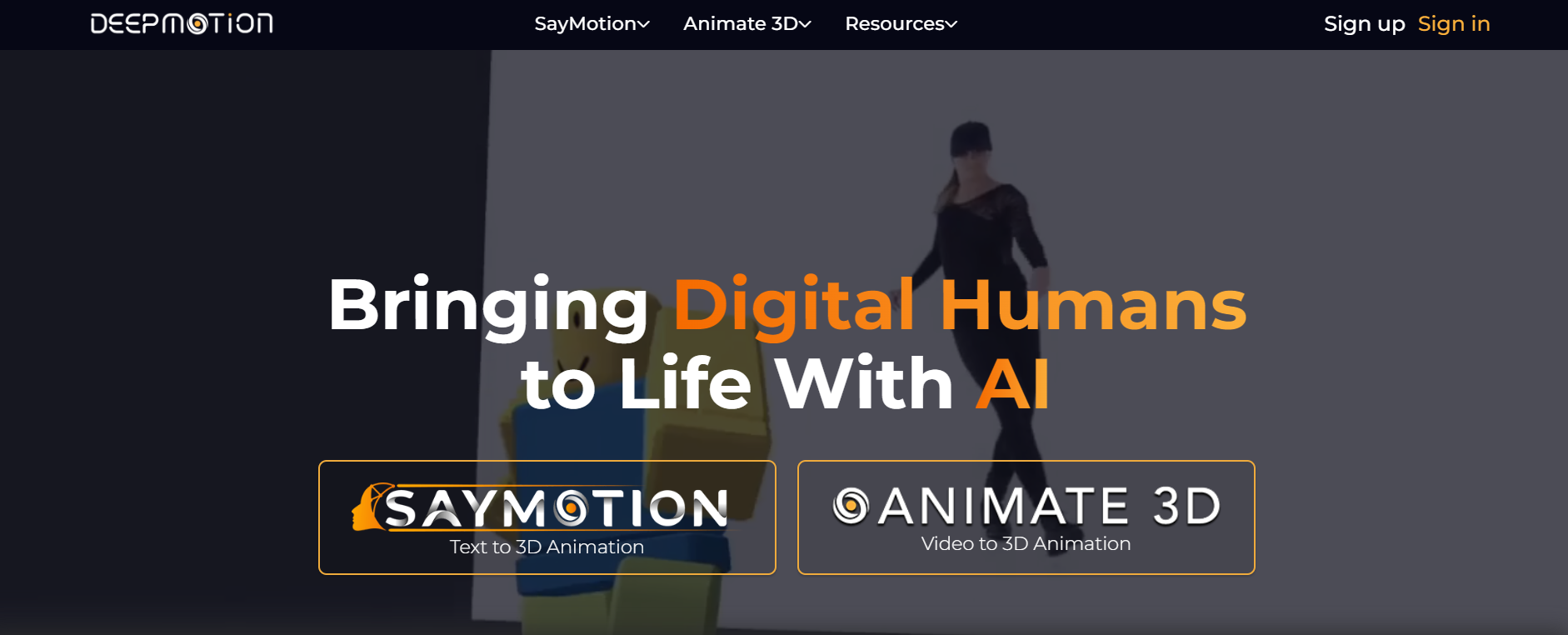 DeepMotion: AI Motion Capture for 3D Animation DeepMotion: AI Motion Capture for 3D Animation