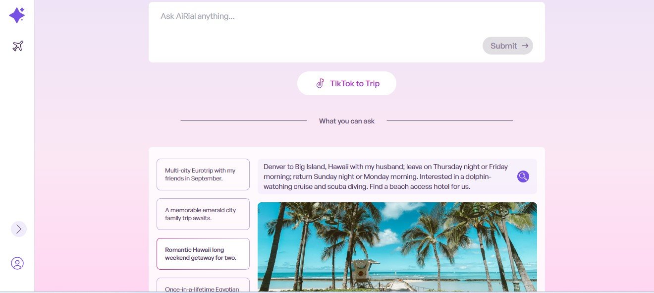 AiRial Travel: AI-Powered Trip Planning Platform