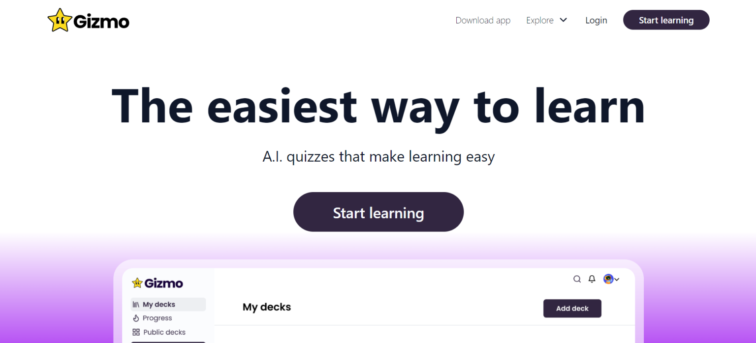 Gizmo.ai: AI Flashcards & Learning Tool for Students