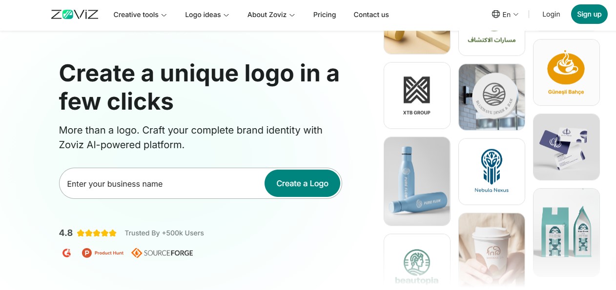 Zoviz: One-Click Logo Maker & Branding Solution Zoviz: One-Click Logo Maker & Branding Solution
