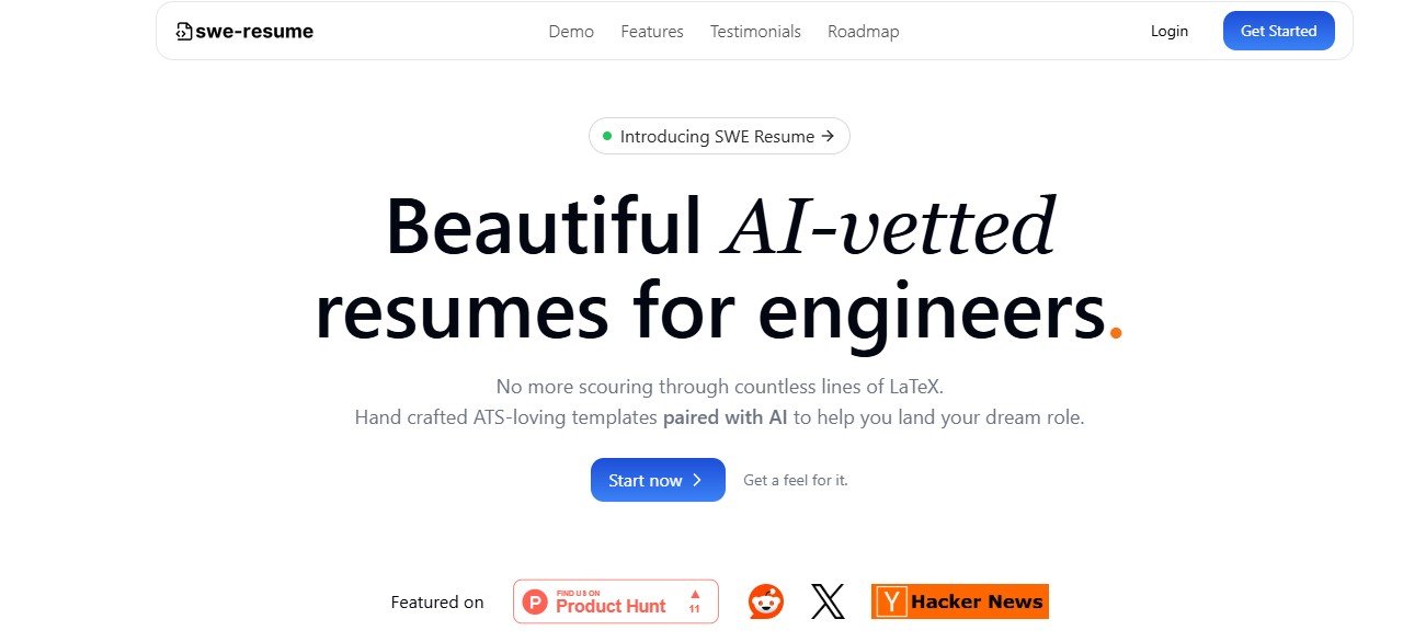 SWE-Resume: AI-Powered Resume Builder for Software Engineers