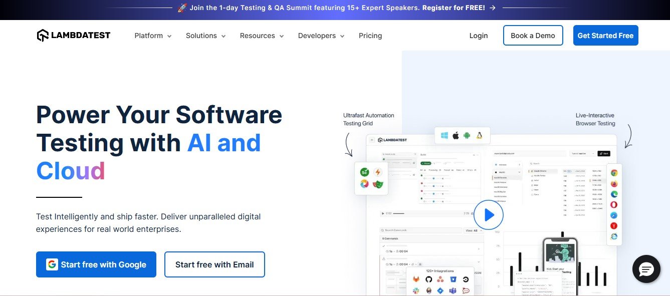 LambdaTest: AI-Powered Cross-Browser & Automation Testing