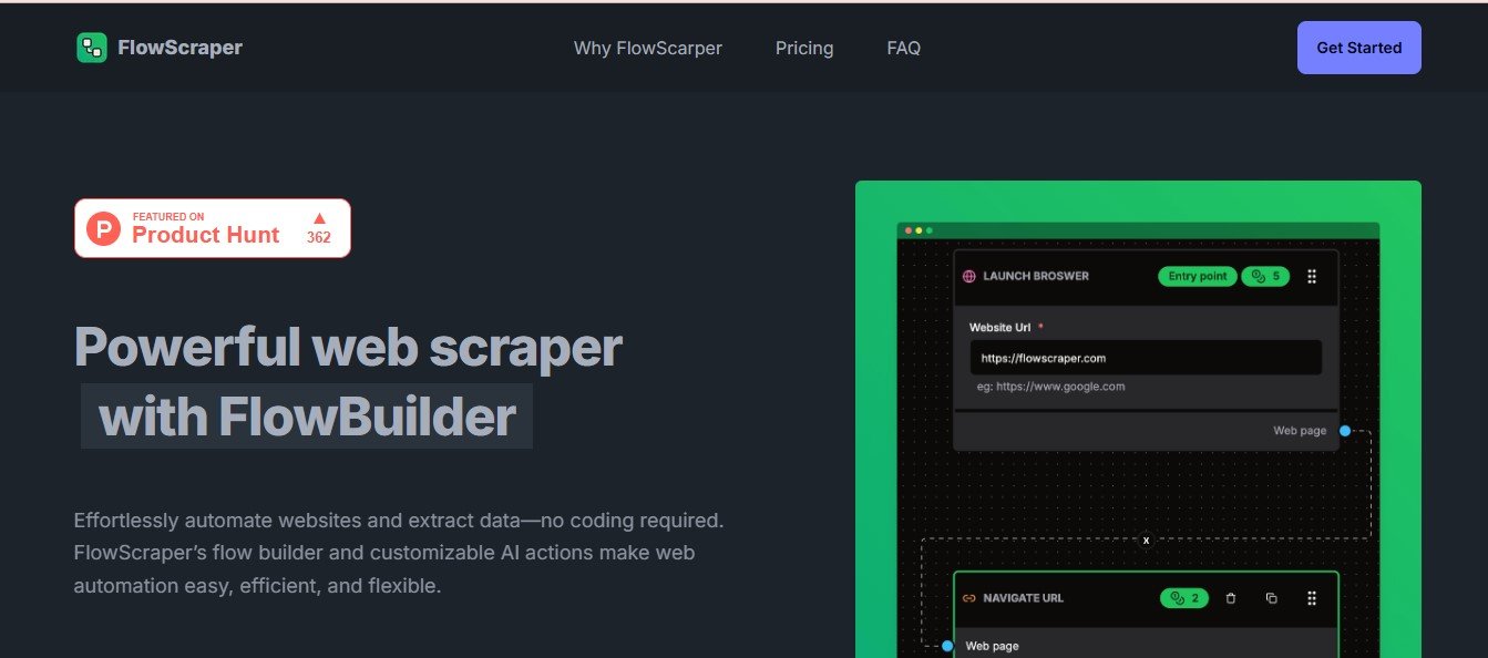 FlowScraper: AI-Powered Web Scraping & Data Extraction