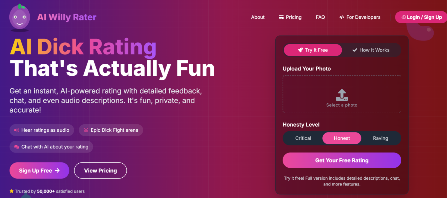 AI Willy Rater – AI-Powered NSFW Image Rating Tool