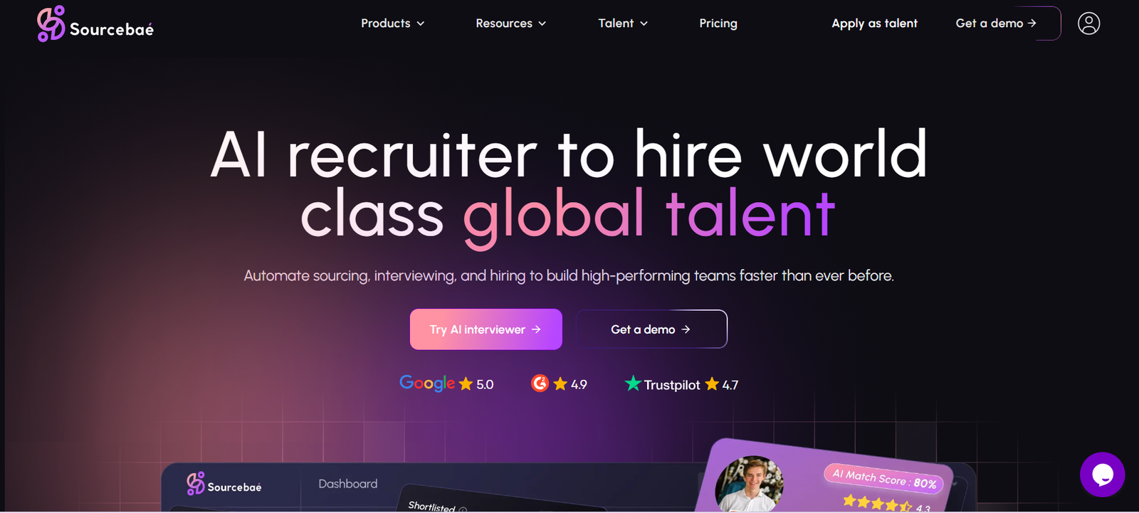 SourceBae – Remote Developer Hiring Platform for Startups