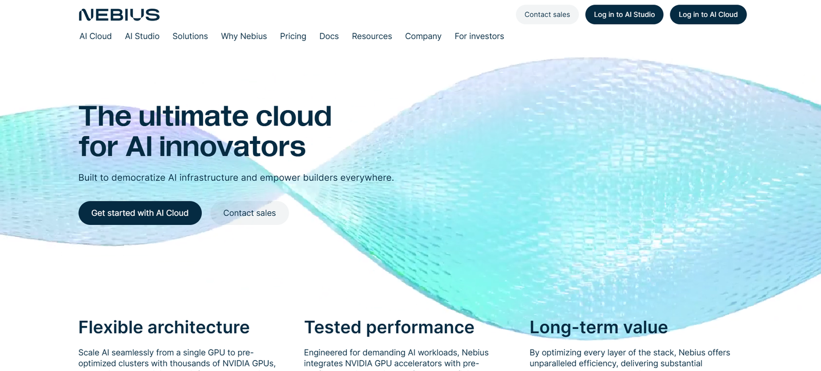 Nebius: Scalable Cloud Platform for AI and Enterprise Workloads