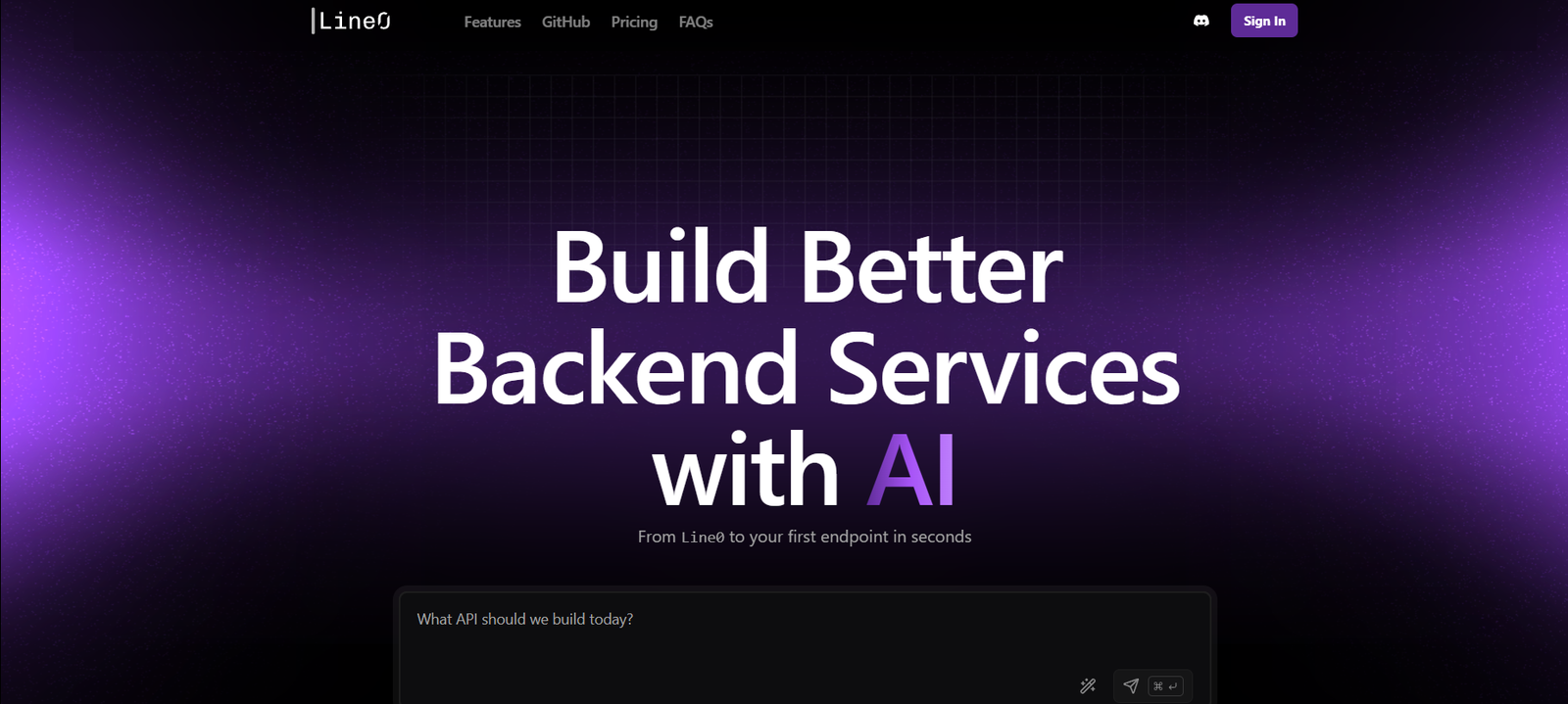 Line0: AI Pair Programmer for Lightning-Fast Backend Development