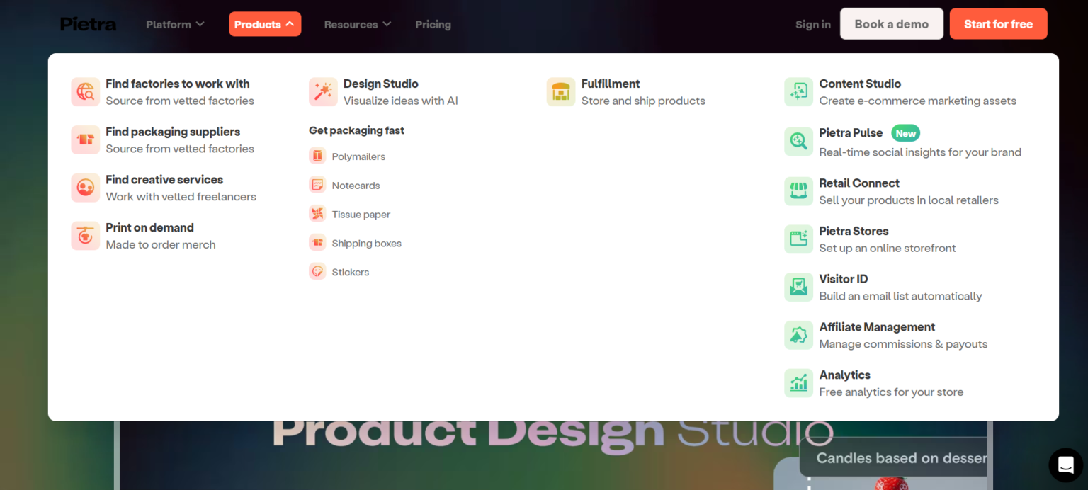 Pietra: AI-Powered Platform for Creators to Launch Brands