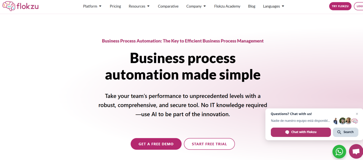 Flokzu – No-Code BPM & Workflow Automation Platform