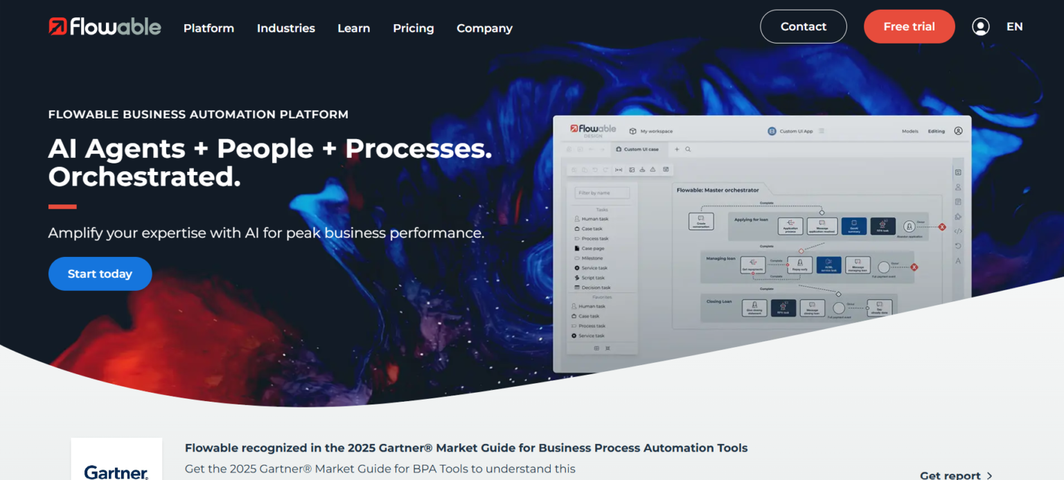 Flowable: Intelligent BPMN and Case Management for Enterprises