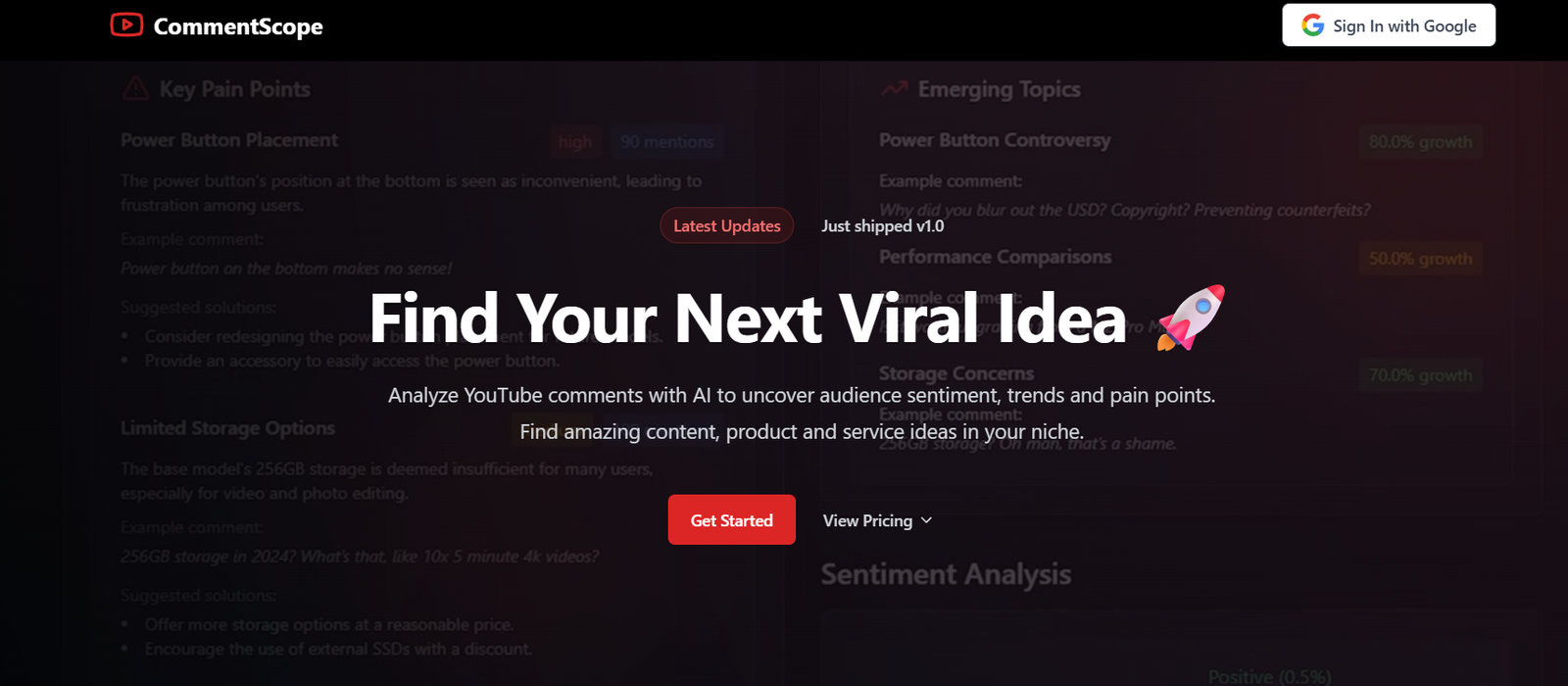 CommentScope: AI Tool for YouTube Comment Analysis and Insights