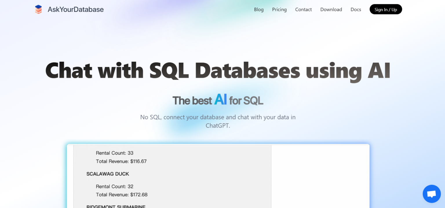 AskYourDatabase: AI-Powered Chat for Your Database