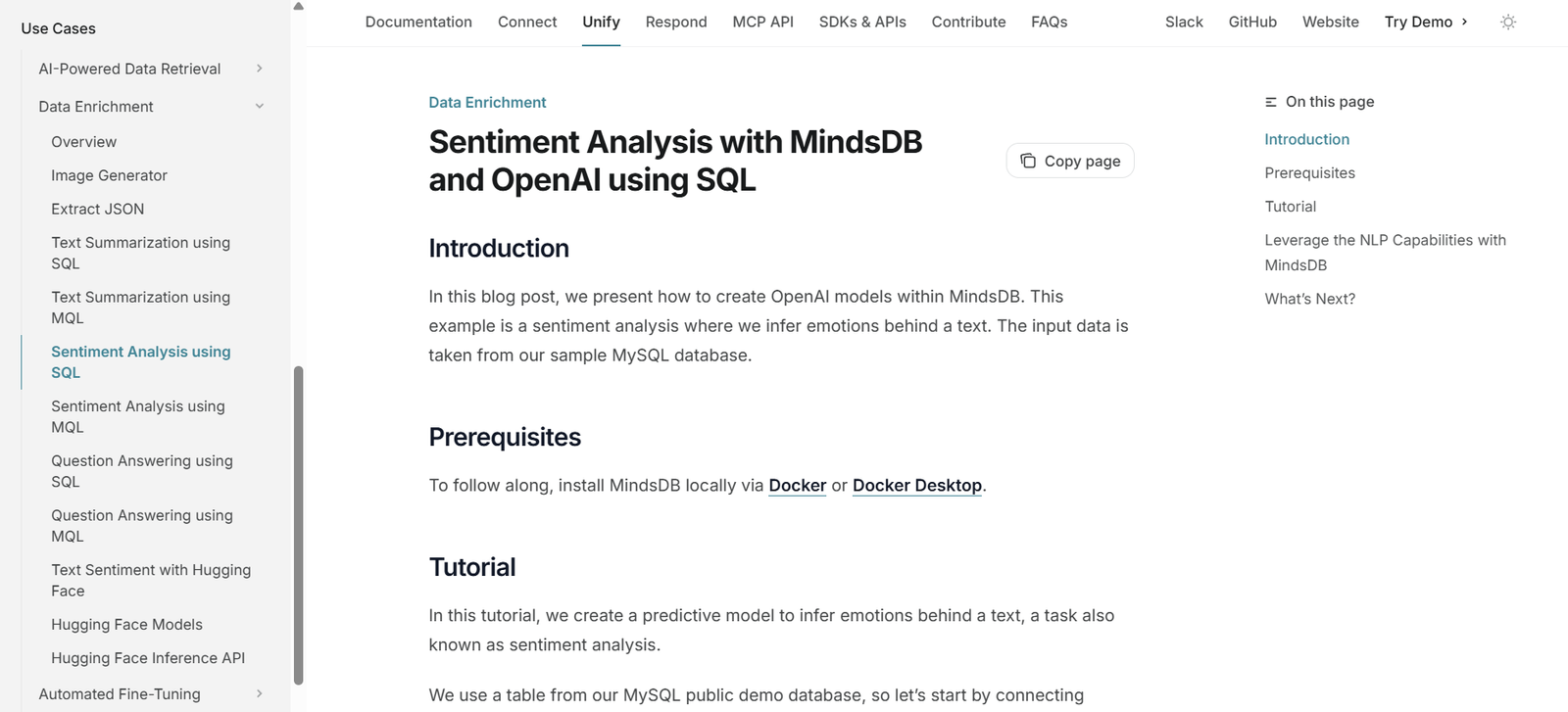 MindsDB: Open-Source AI Layer for Databases and Predictive Apps