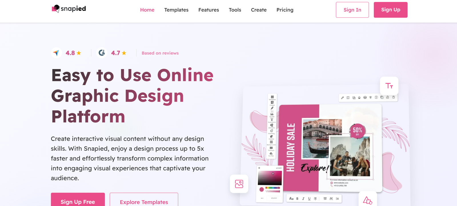 Snapied AI: Easy Graphic Design for Marketers and Creators