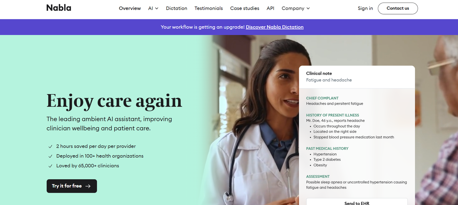 Nabla: AI Copilot for Clinicians and Medical Documentation
