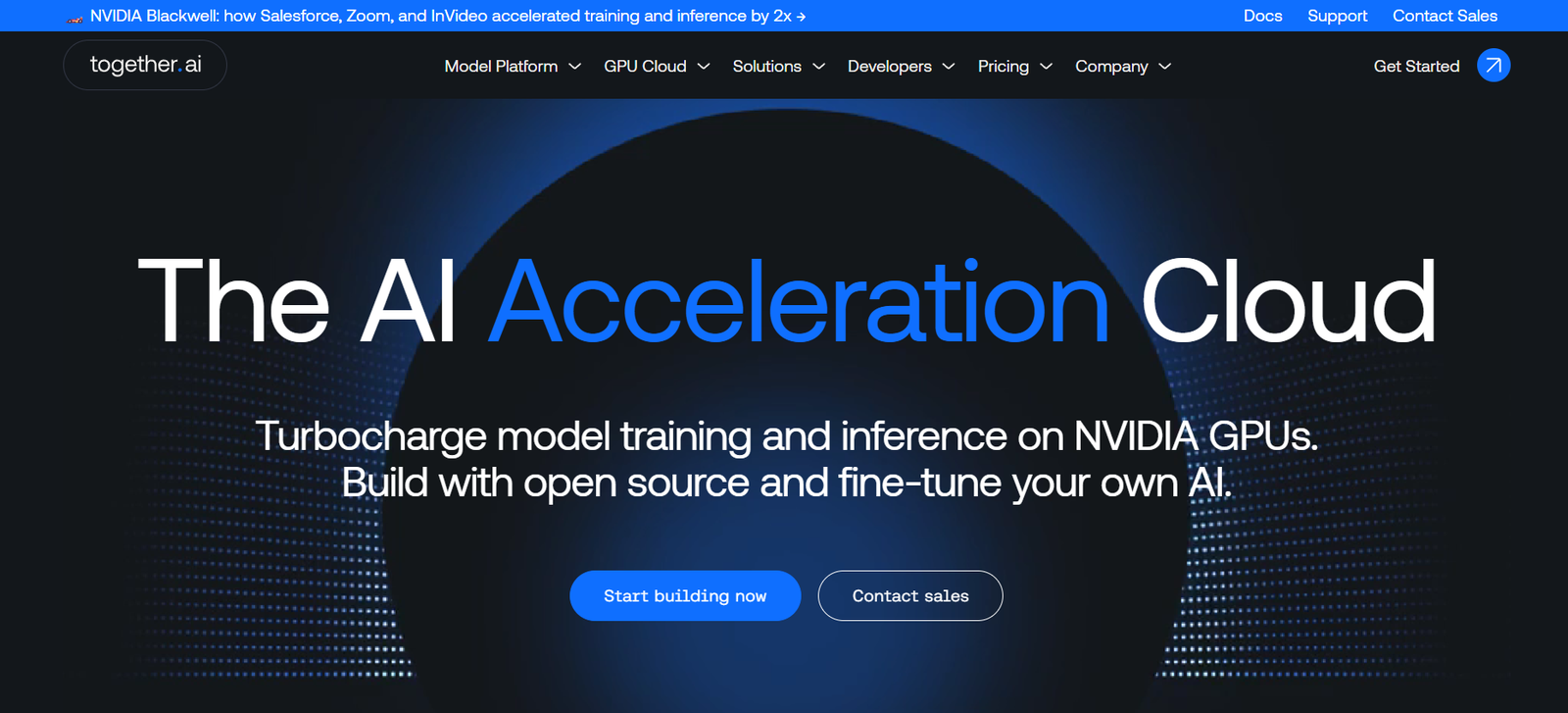 Together AI: Open-Source Cloud Platform for Custom AI Model Deployment