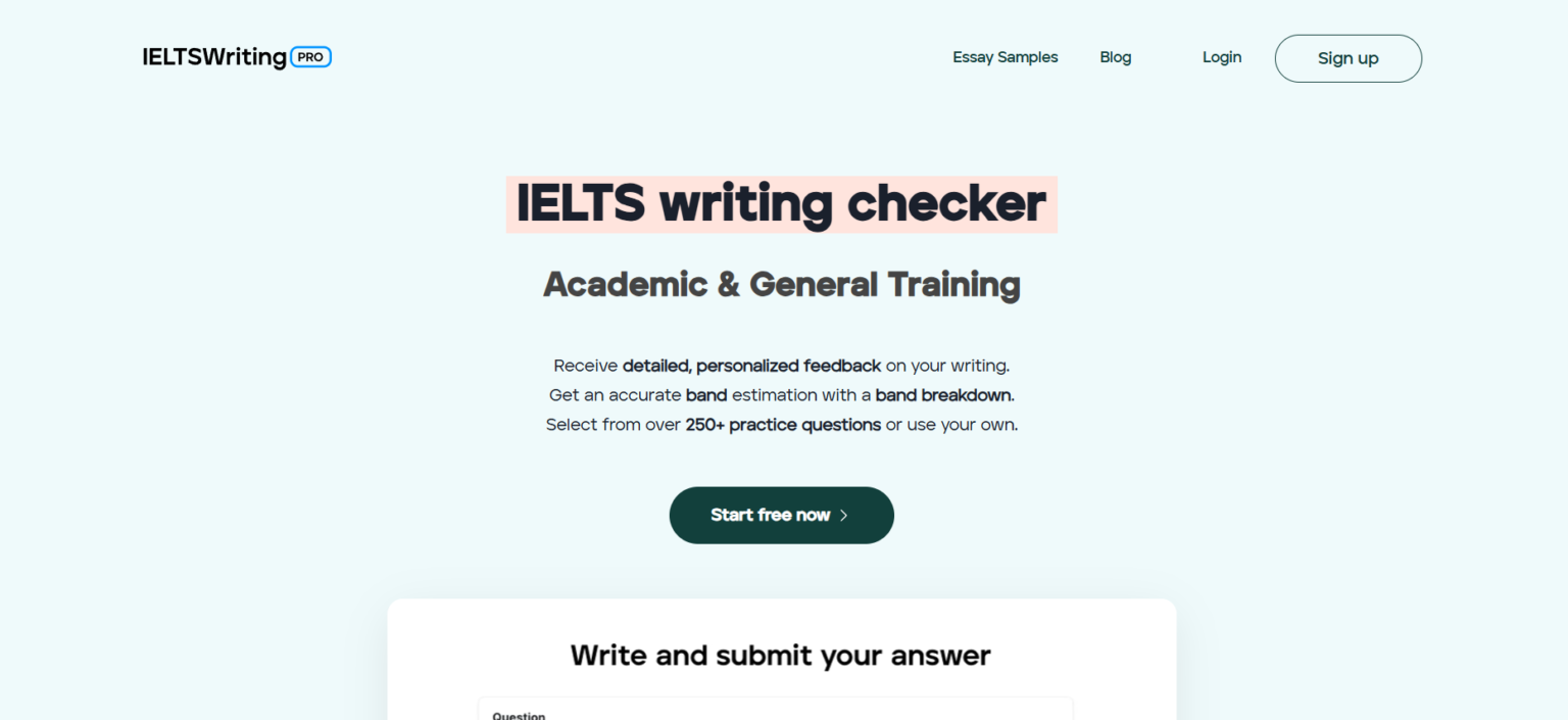 IELTS Writing Pro: AI Feedback and Practice for IELTS Writing