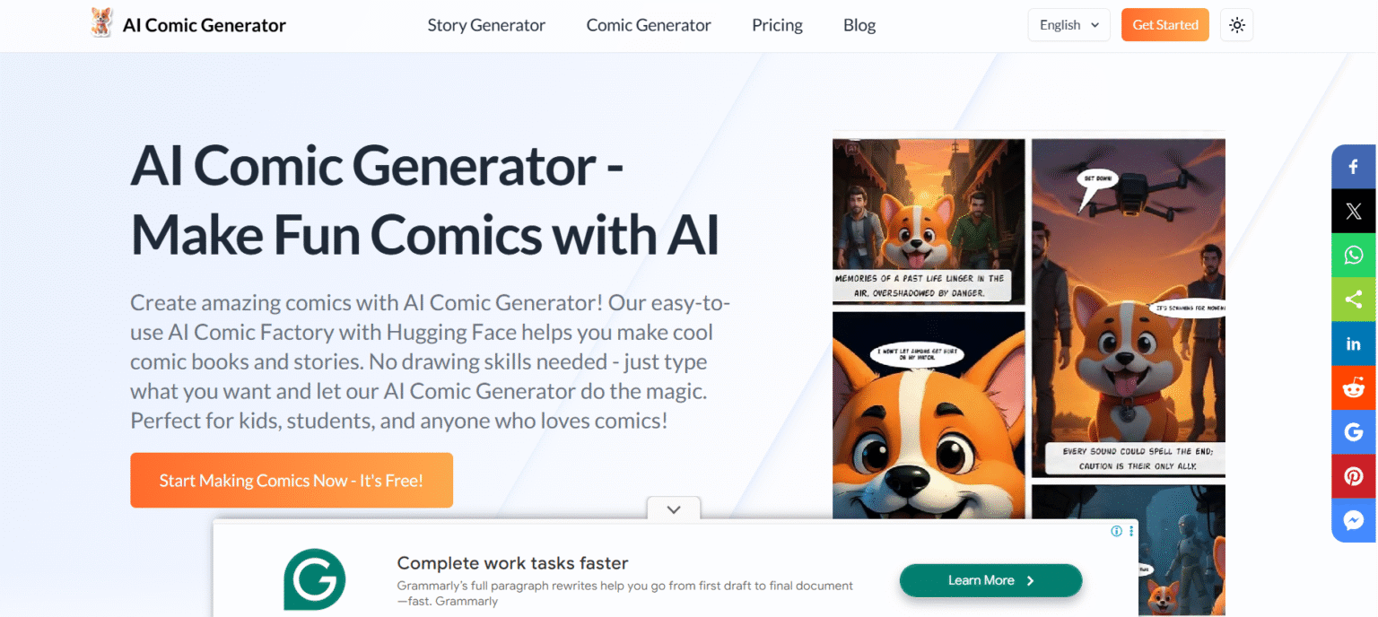 AI Comic Generator – Create Custom Comics with AI