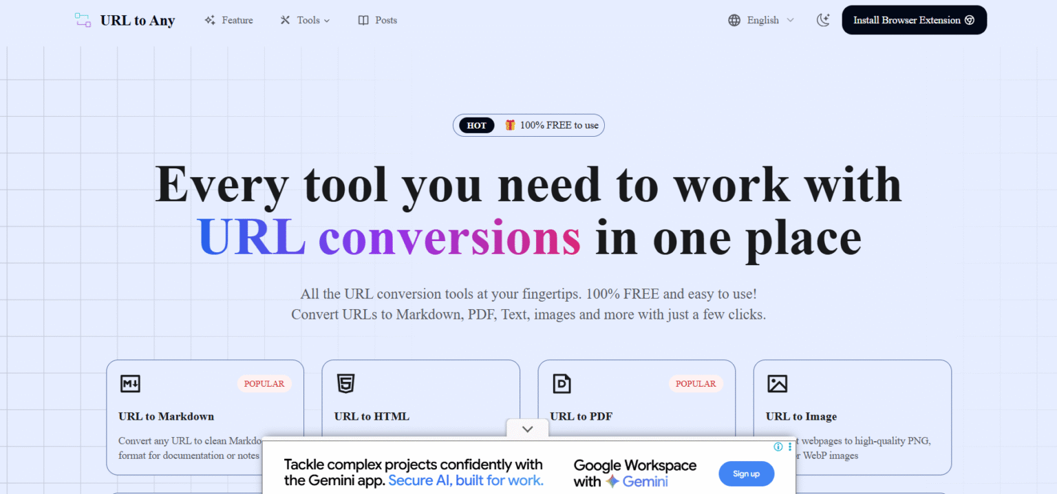 URL to Any: Convert Any URL into Structured Data Instantly