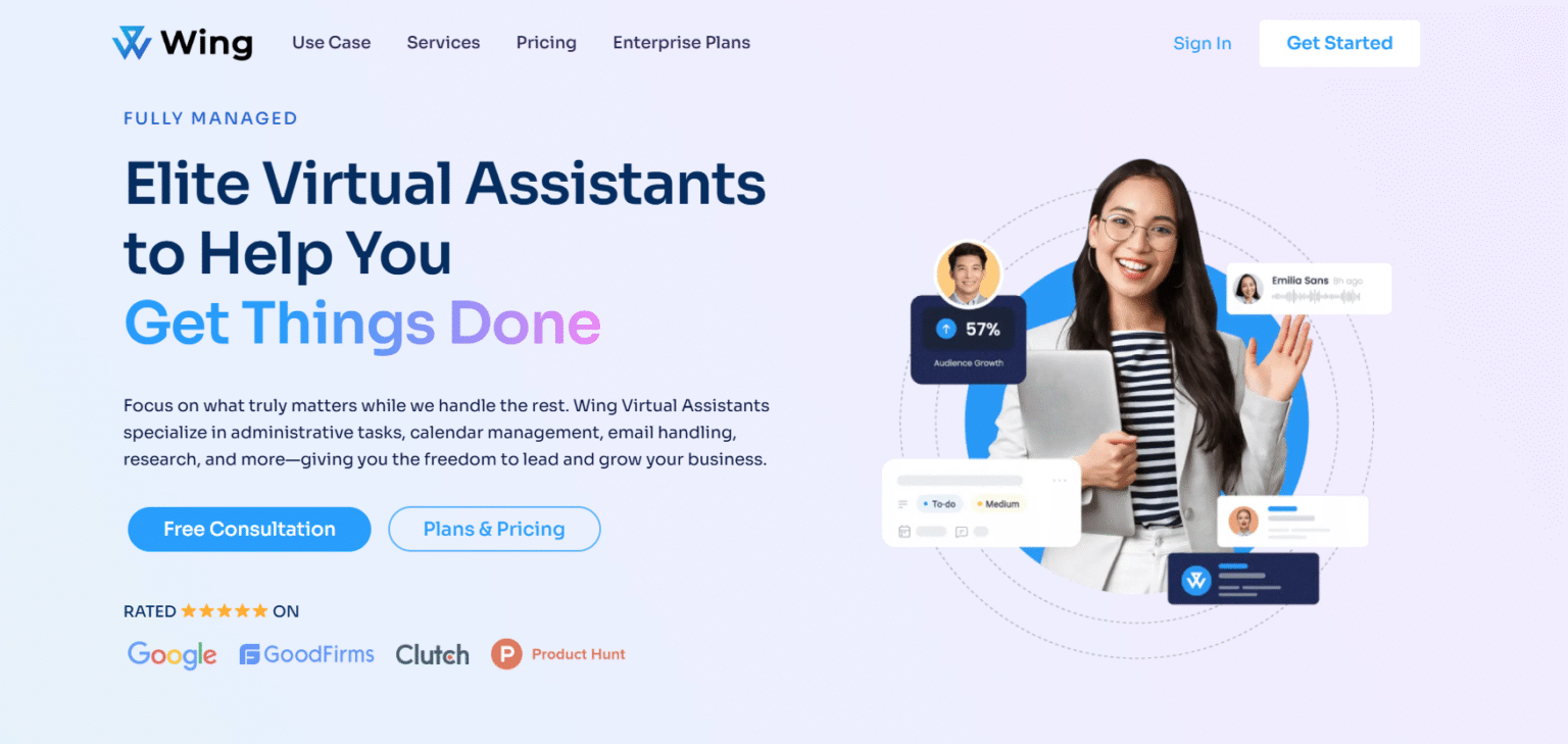 Wing Assistant: AI Virtual Assistants for Businesses