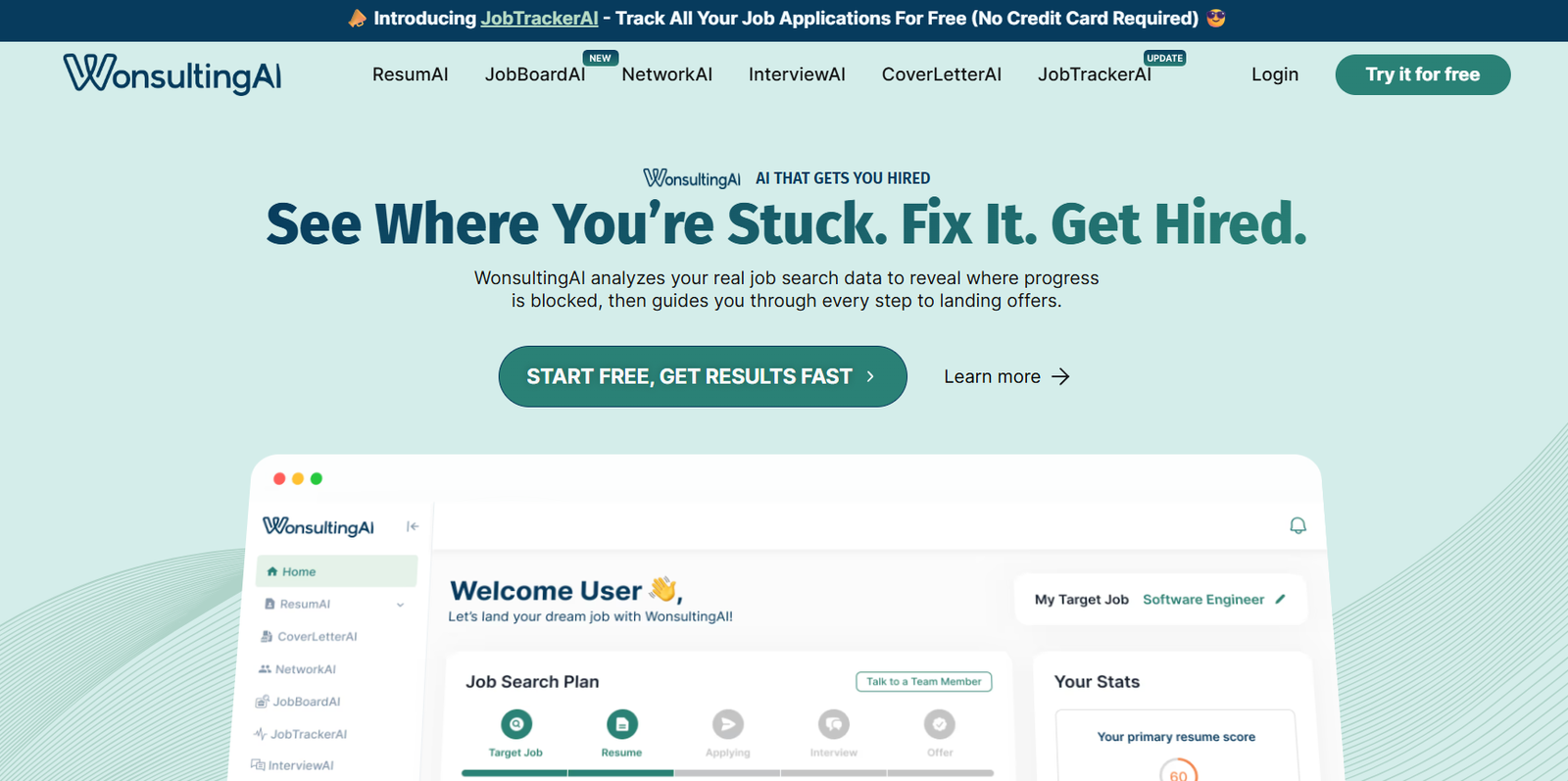 Wonsulting AI: Job Search Tools Powered by AI