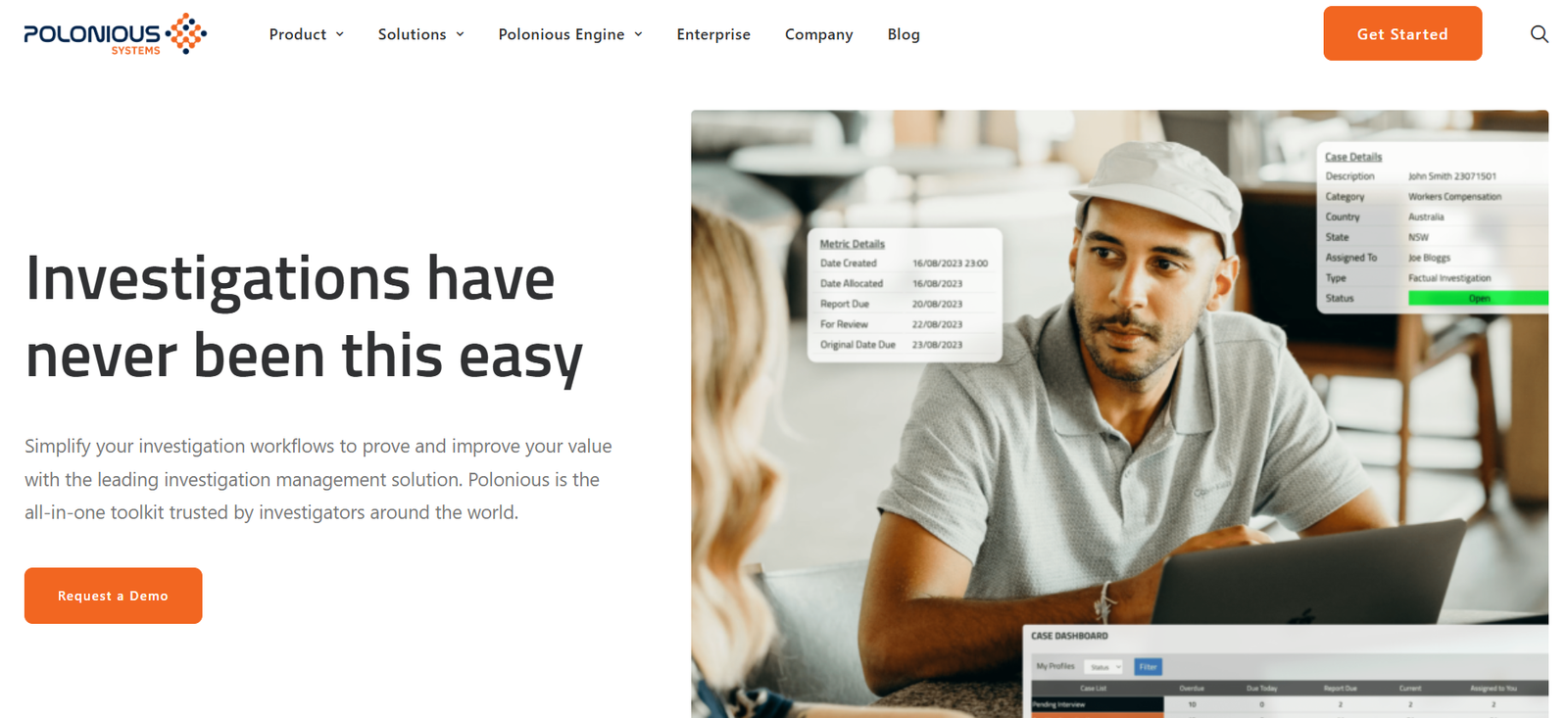 Polonious Systems: Investigation Management Software